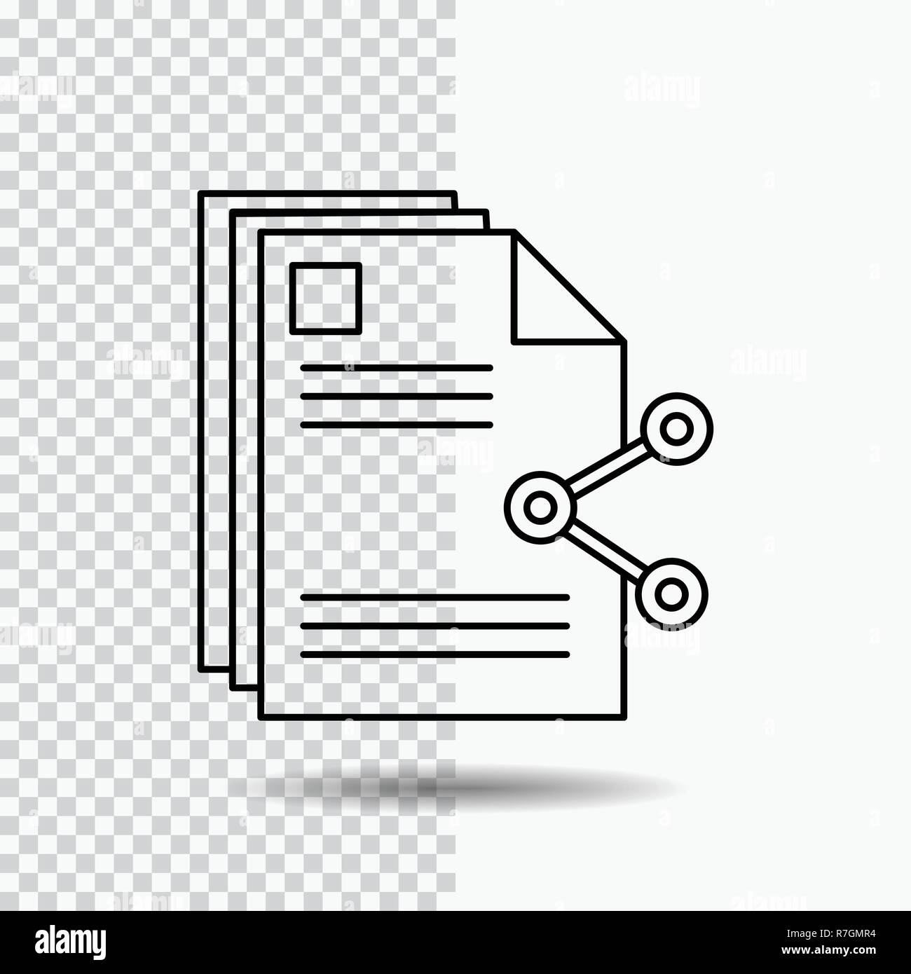 content, files, sharing, share, document Line Icon on Transparent ... content, files, sharing, share, document Line Icon on Transparent ...