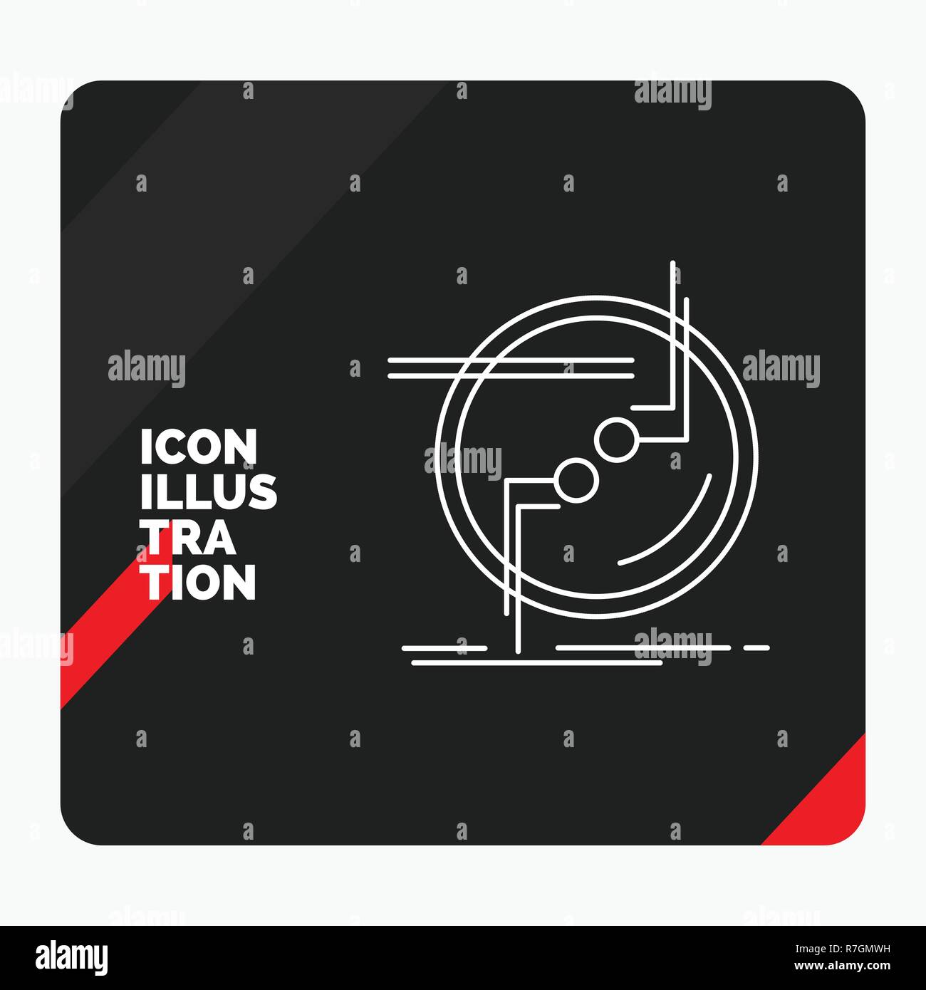 Red and Black Creative presentation Background for chain, connect ...