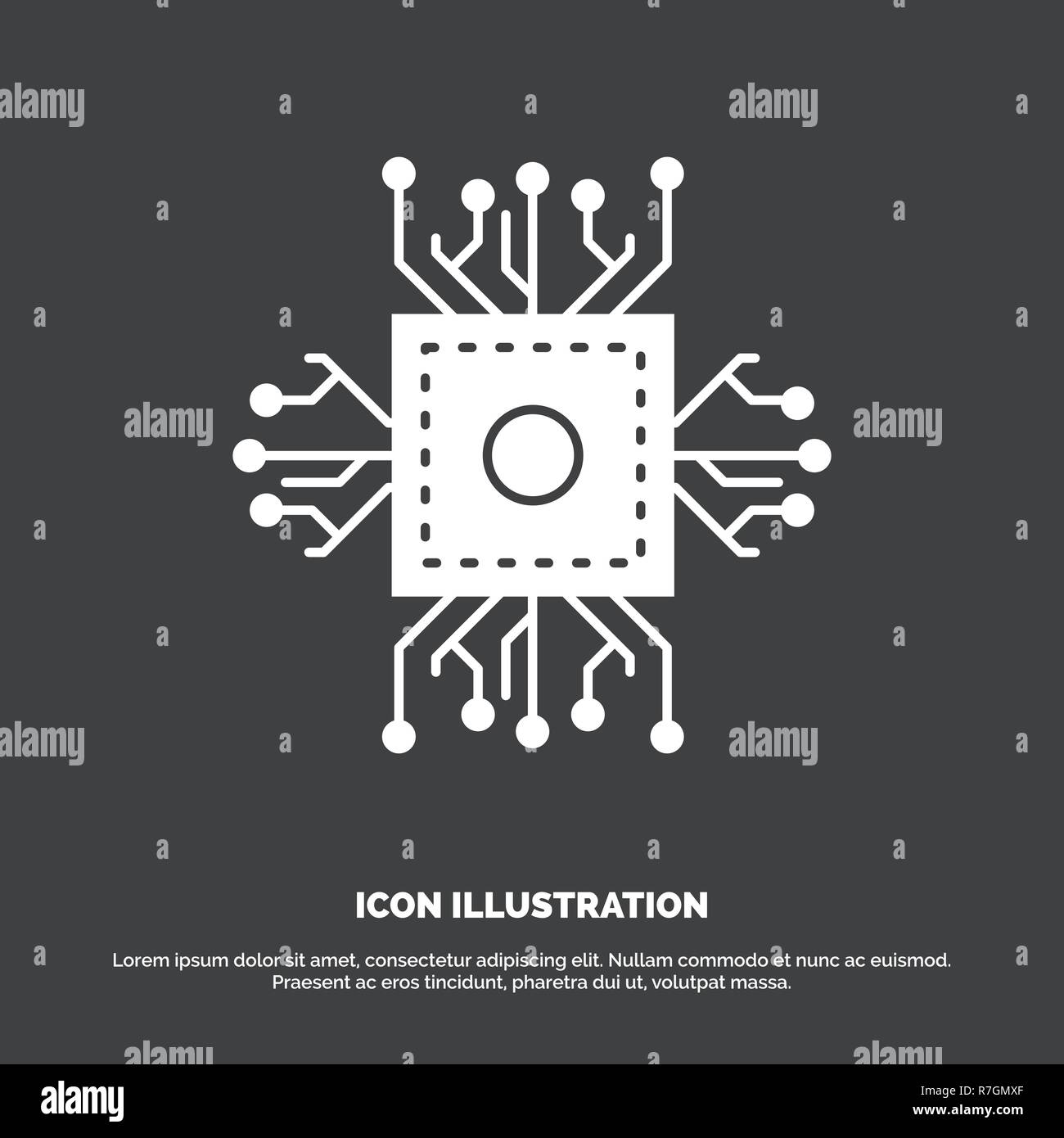 Cpu icon microprocessor processor symbol Stock Vector Images - Alamy