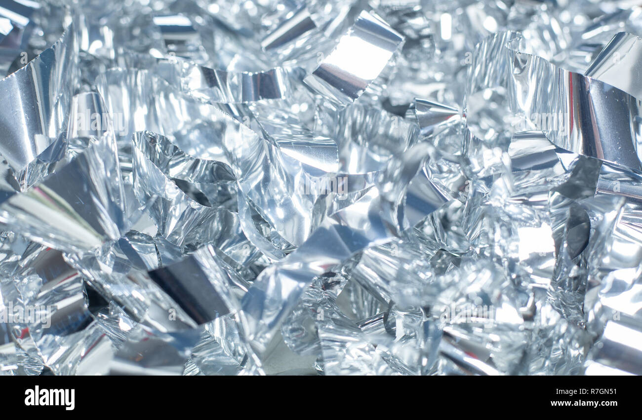 silver shiny metallic foil background for holidays packaging. Christmas ...