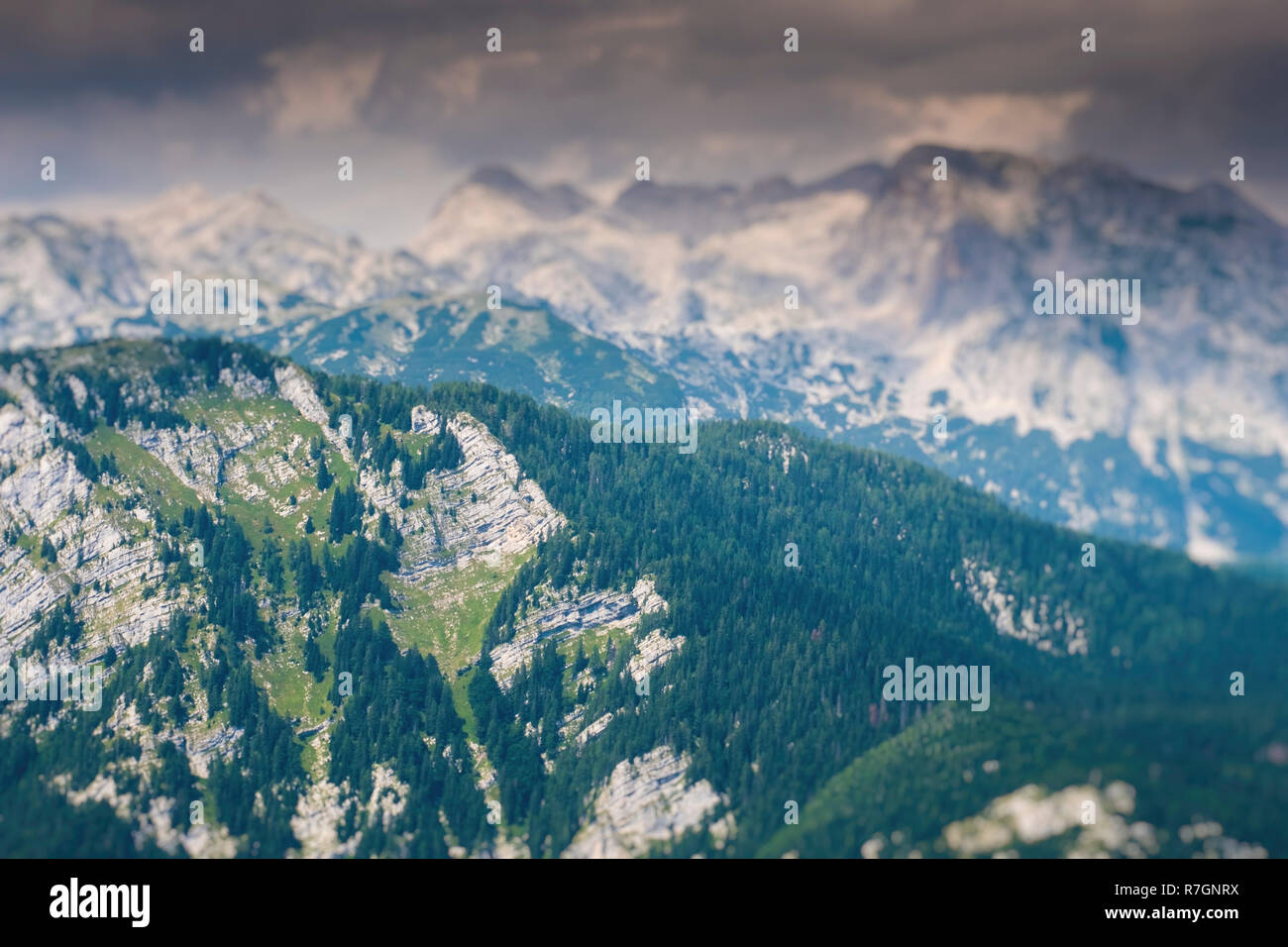 Mountain range landscape Stock Photo - Alamy