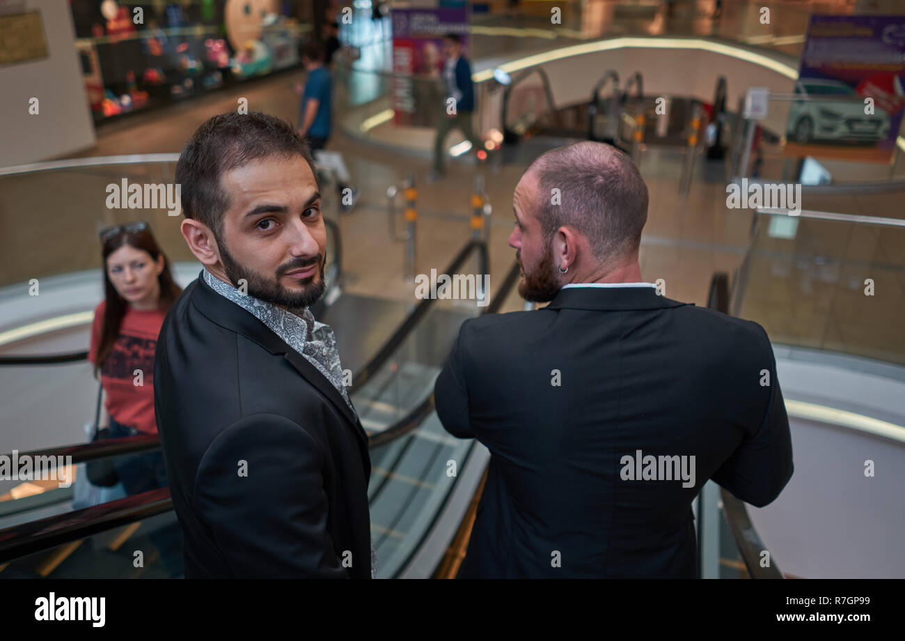 man in the jacket at the Mall Stock Photo - Alamy