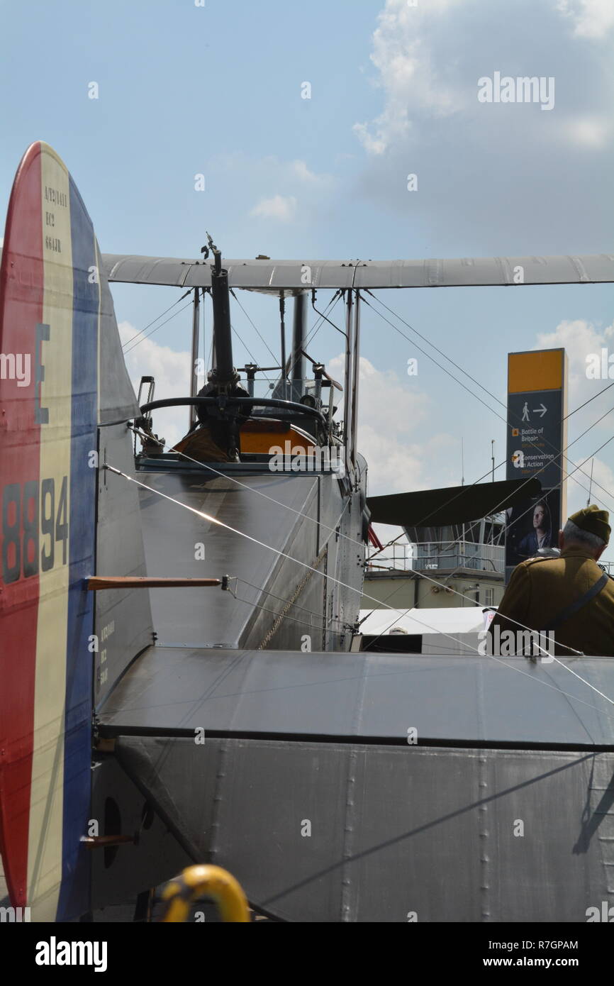 Airco DH 9 first world war bi plane airplane, static display Stock ...