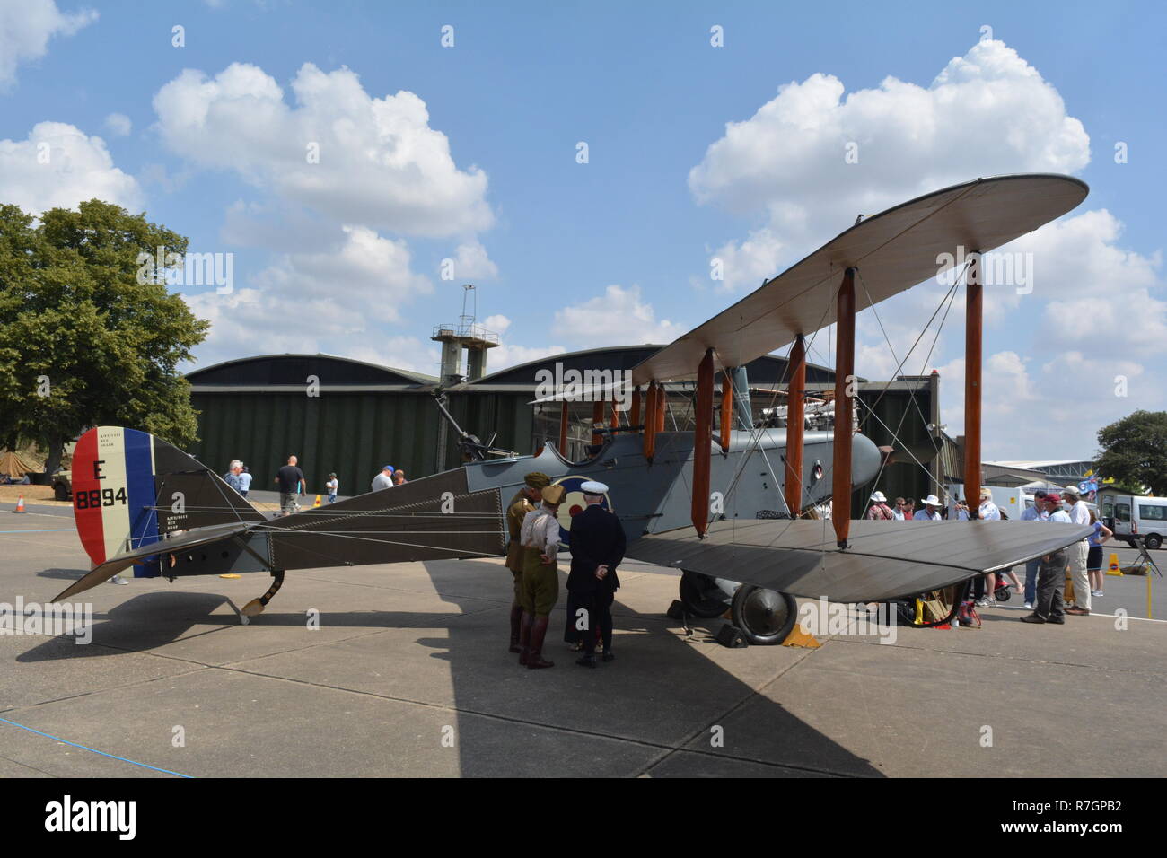 Airco DH 9 first world war bi plane airplane, static display Stock ...