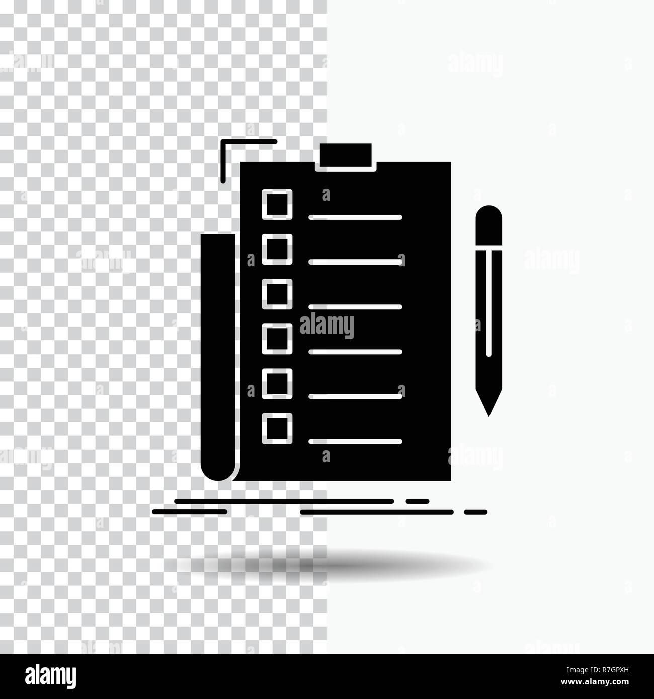 Blank clipboard background transparent Stock Vector Images - Alamy