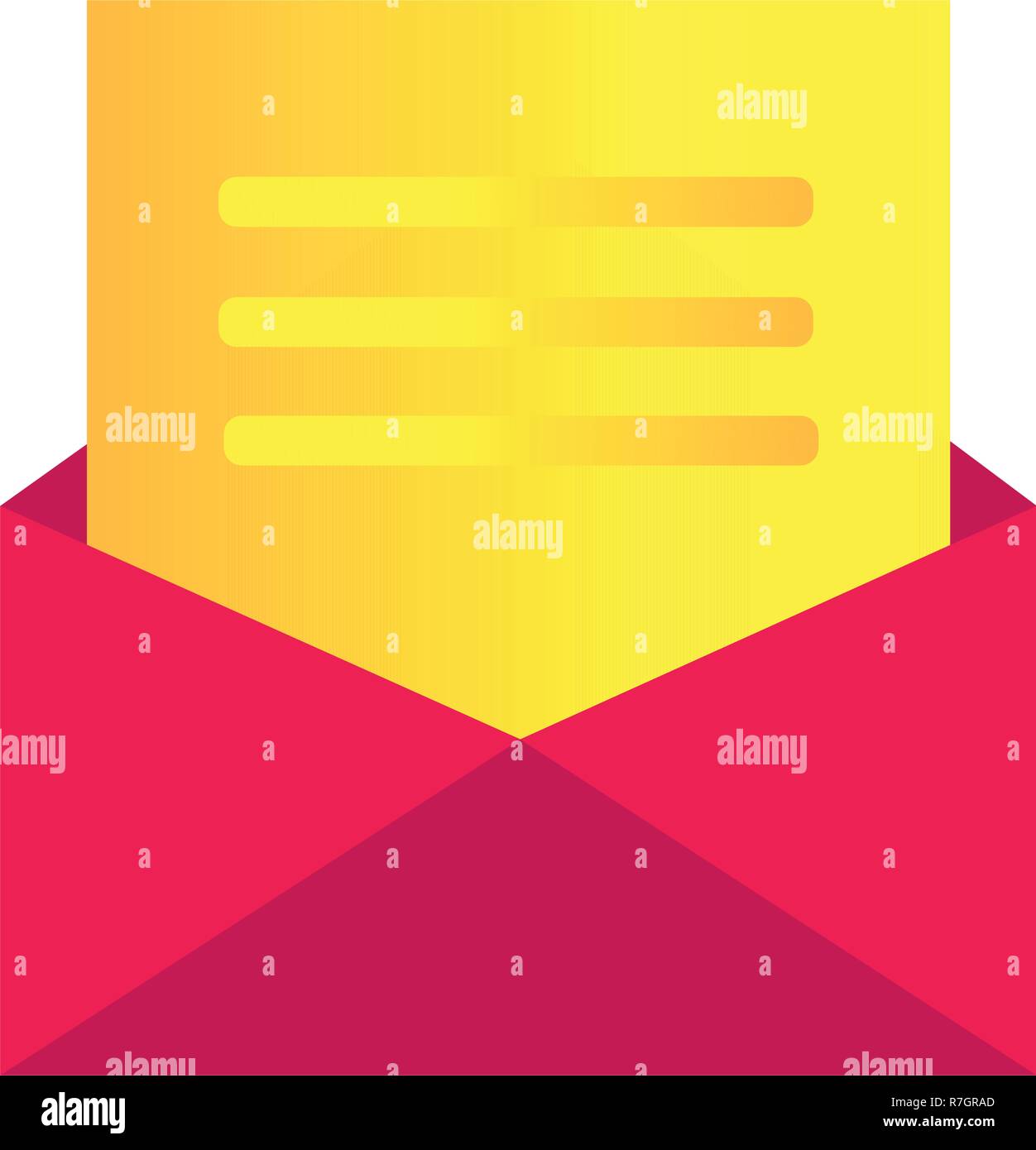 Message icon, envelope illustration - vector mail icon, send letter ...