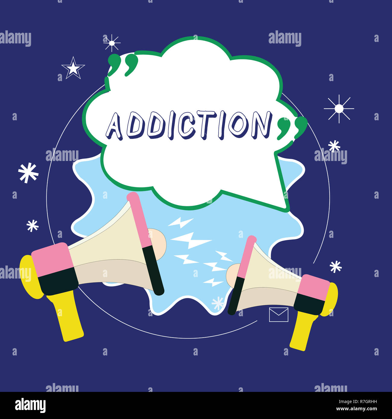 Conceptual hand writing showing Addiction. Business photo showcasing ...