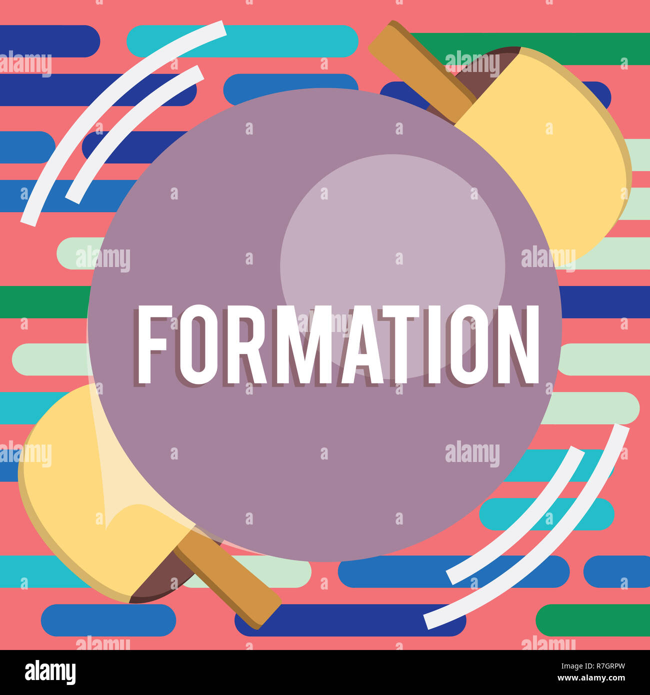 Text sign showing Formation. Conceptual photo action of forming or ...