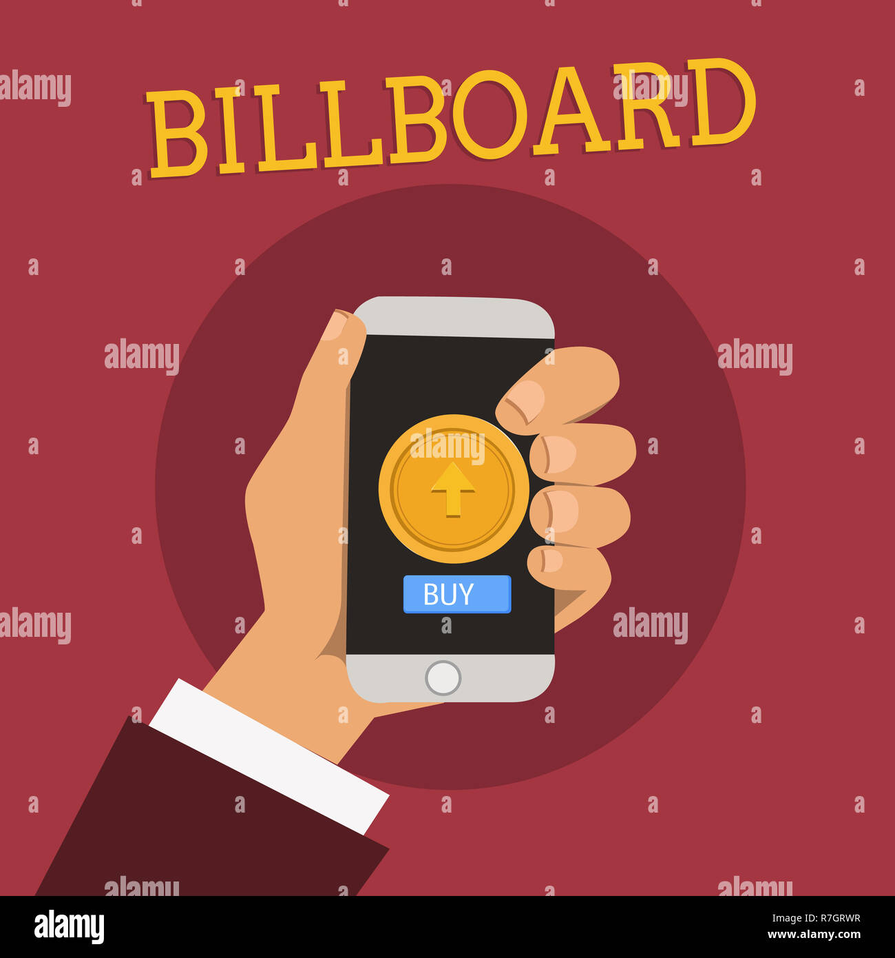 Handwriting text Billboard. Concept meaning large outdoor board for ...