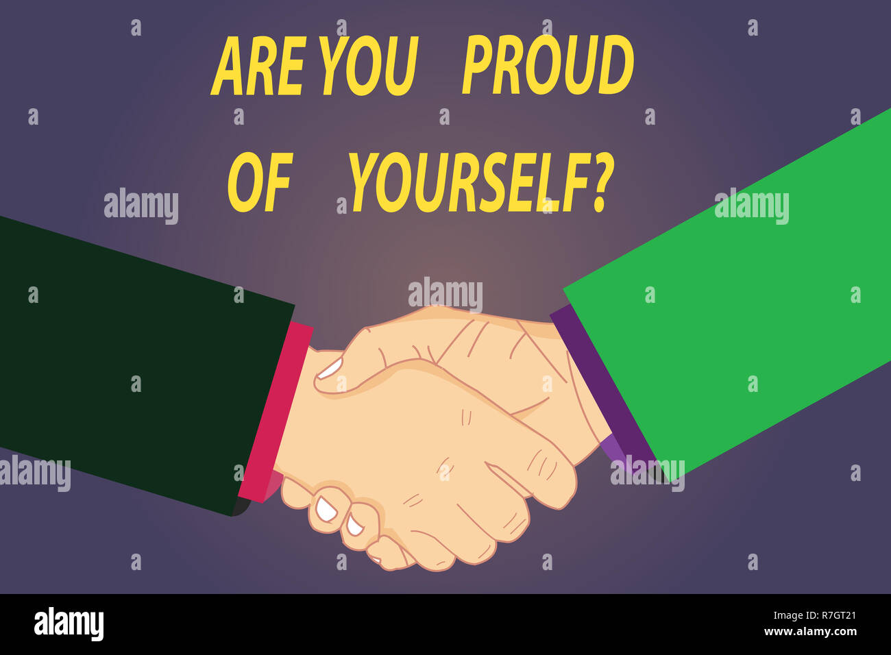 Text sign showing Are You Proud Of Yourselfquestion. Conceptual photo ...