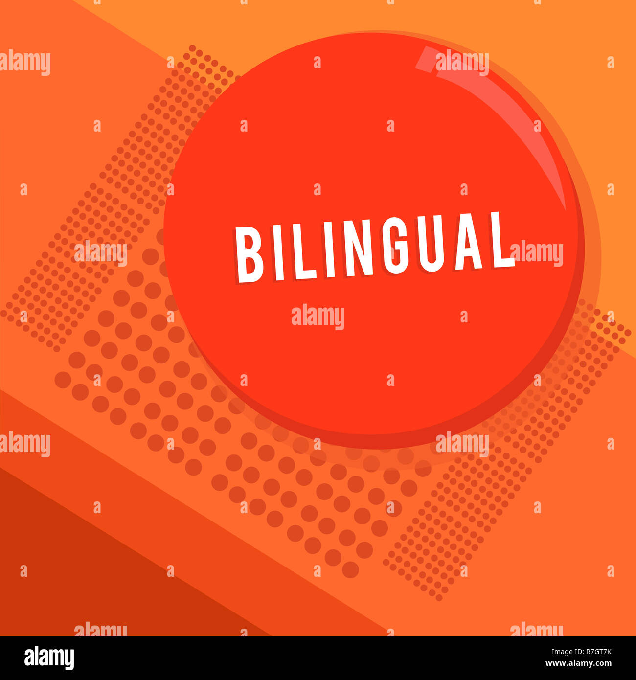 Text sign showing Bilingual. Conceptual photo speaking two languages ...