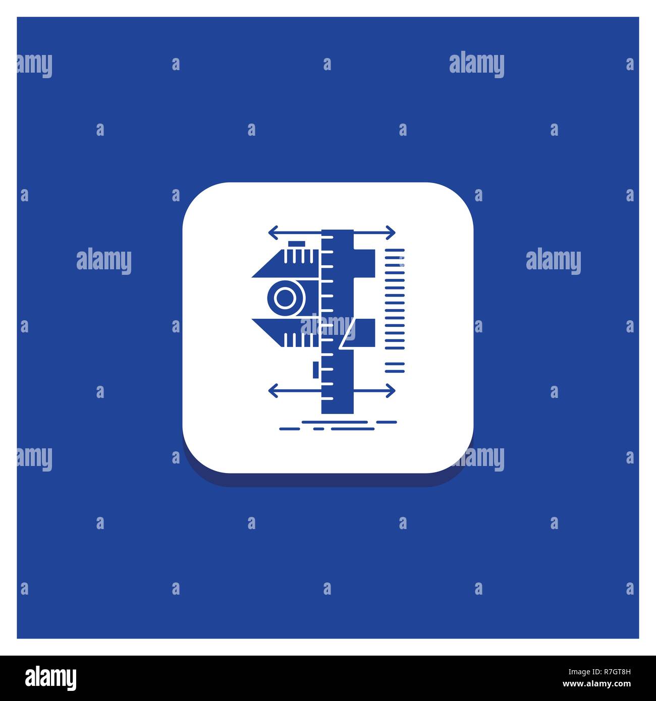 Caliper measuring round Stock Vector Images - Alamy
