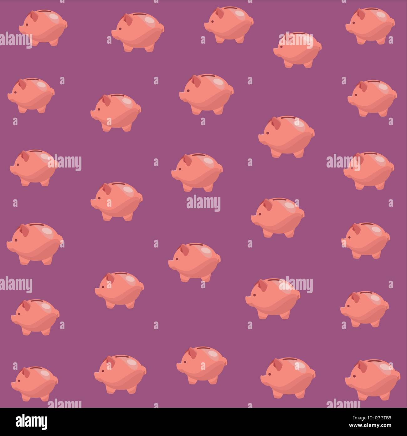 Piggy background cartoons Stock Vector Image & Art - Alamy