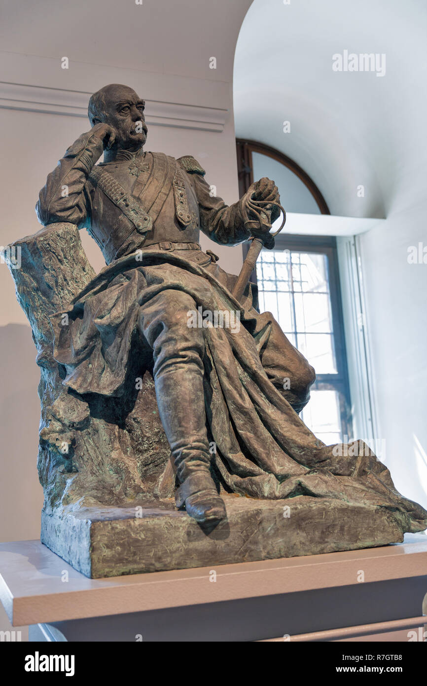 BERLIN, GERMANY - JULY 14, 2018: Kaiser Wilhelm statue in German ...