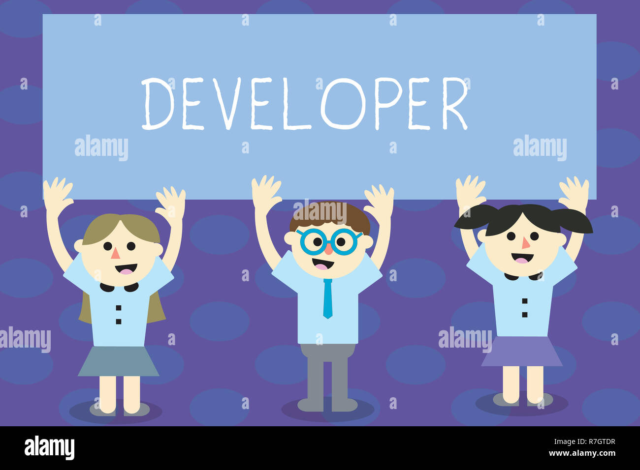 Writing note showing Developer. Business photo showcasing demonstrating ...