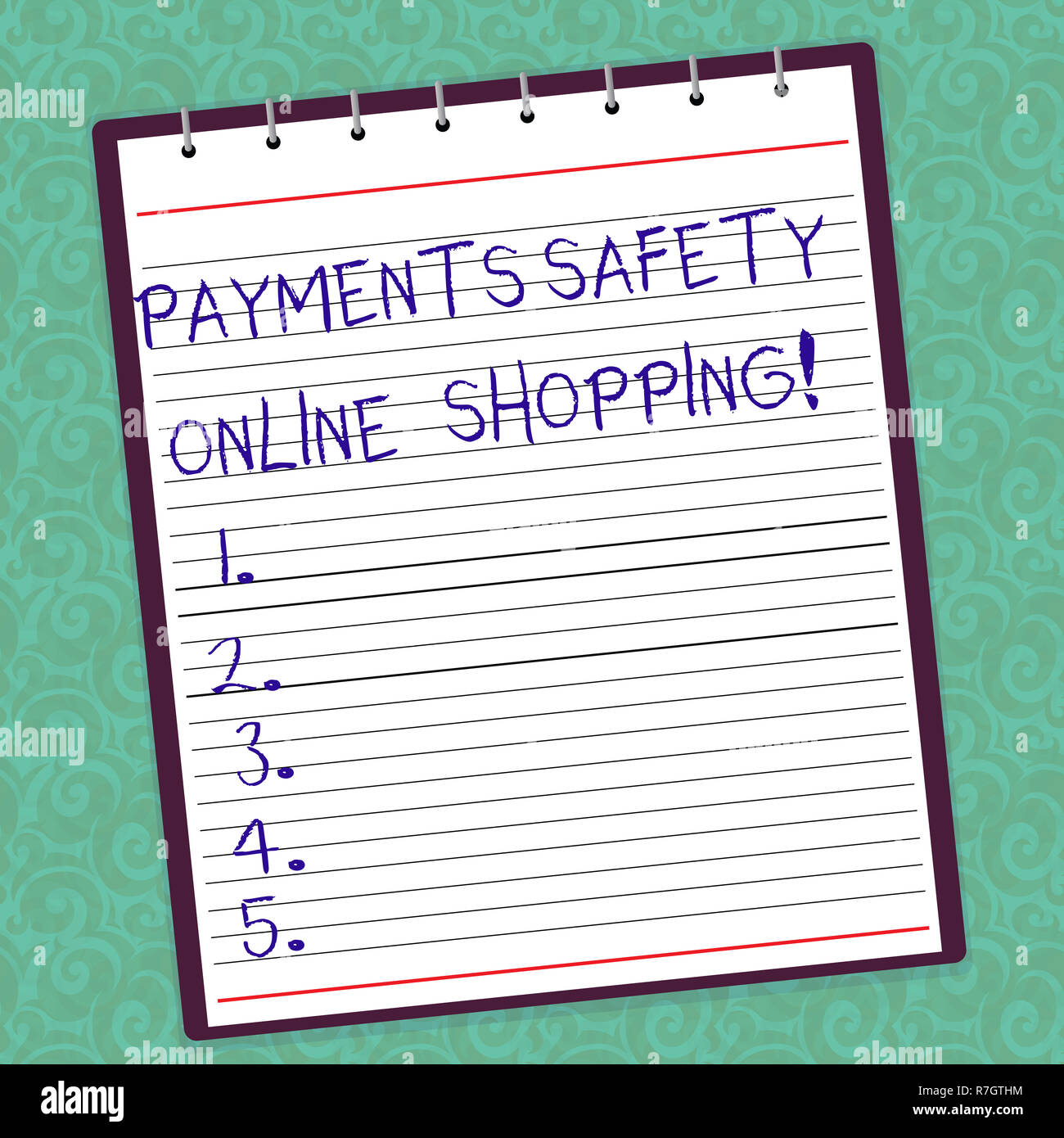 Writing note showing Payments Safety Online Shopping. Business photo ...