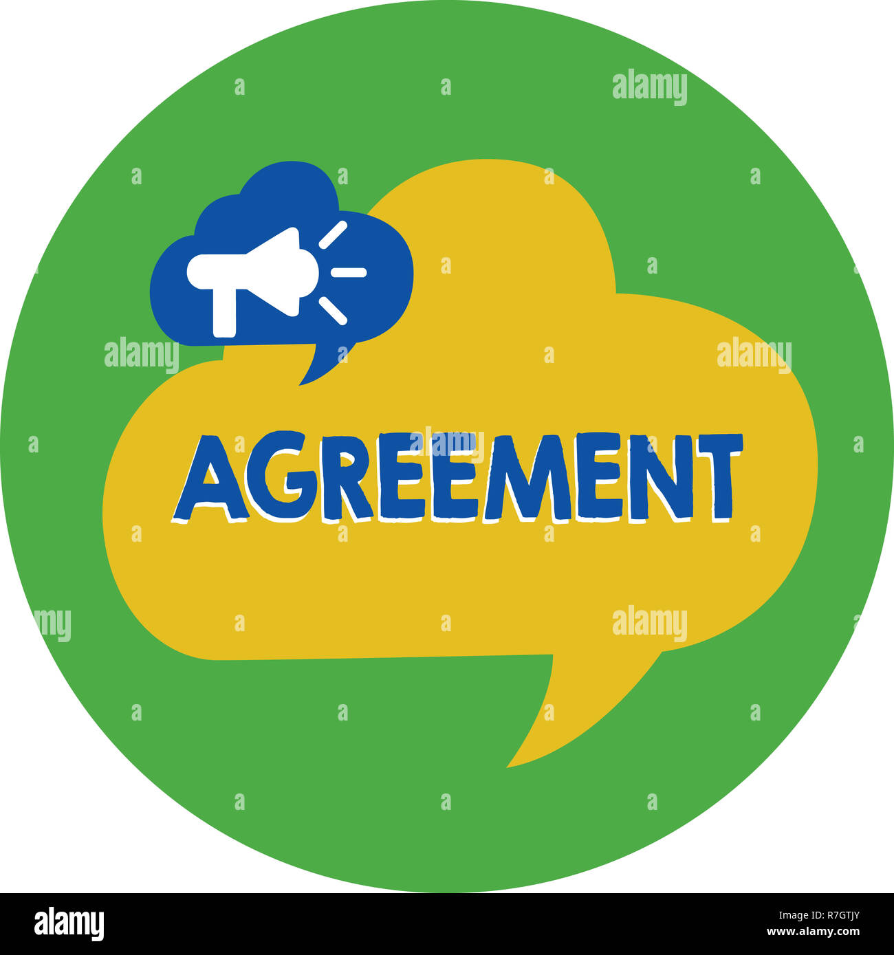 Word writing text Agreement. Business concept for harmony or accordance ...