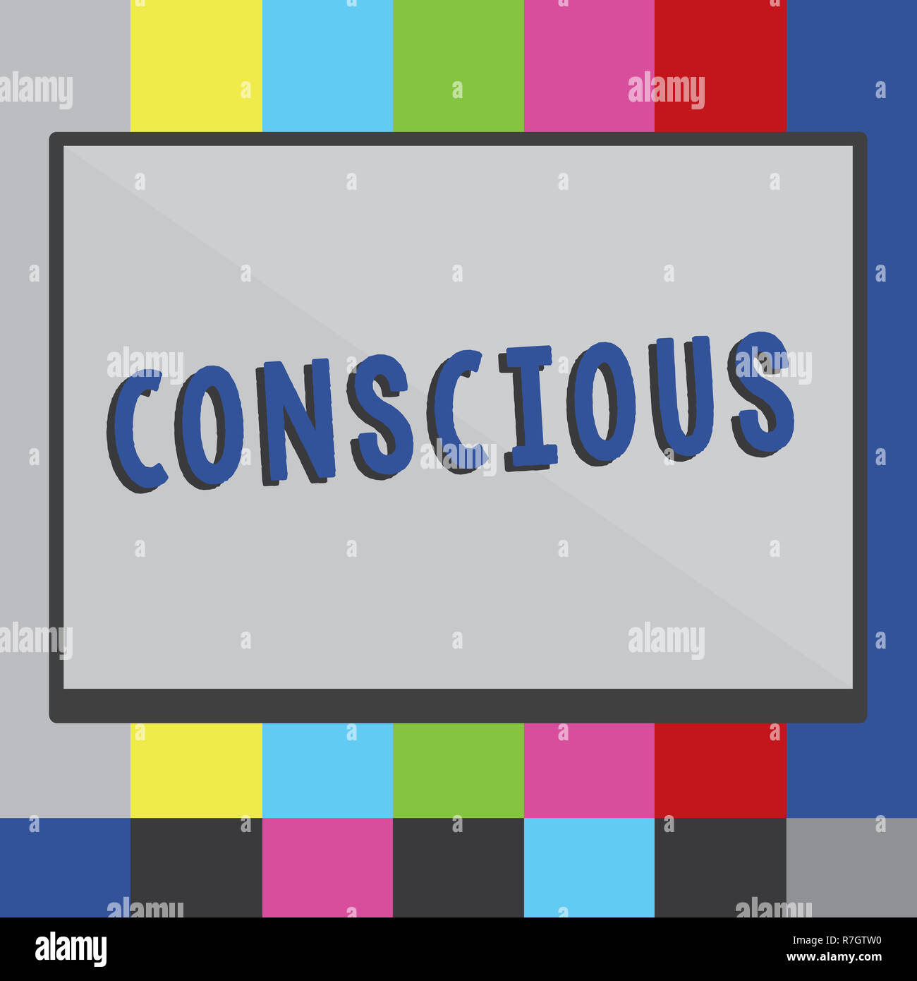 Word writing text Conscious. Business concept for aware of and ...