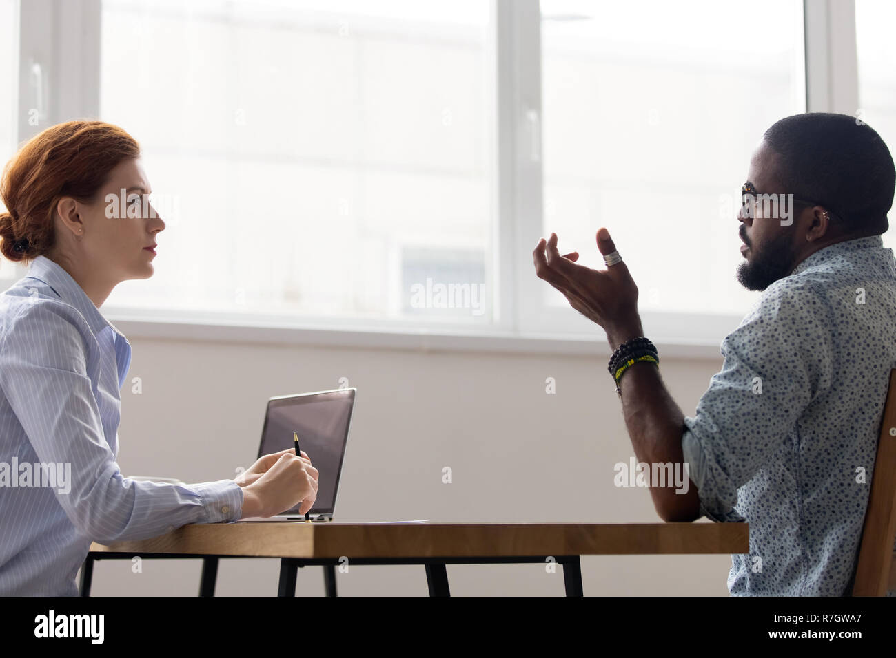 Side view african american businessman hi-res stock photography and ...
