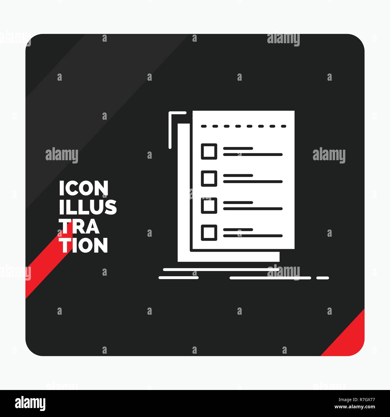 Check list red Stock Vector Images - Alamy