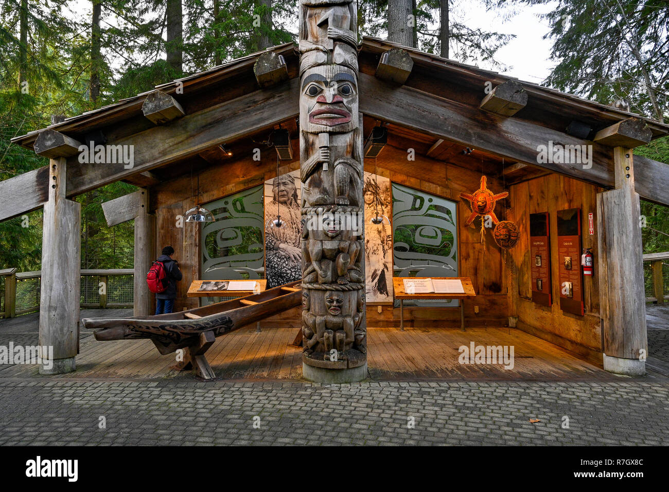 Kia"Palano First Nations exhibit, Capilano Suspension Bridge Park ...