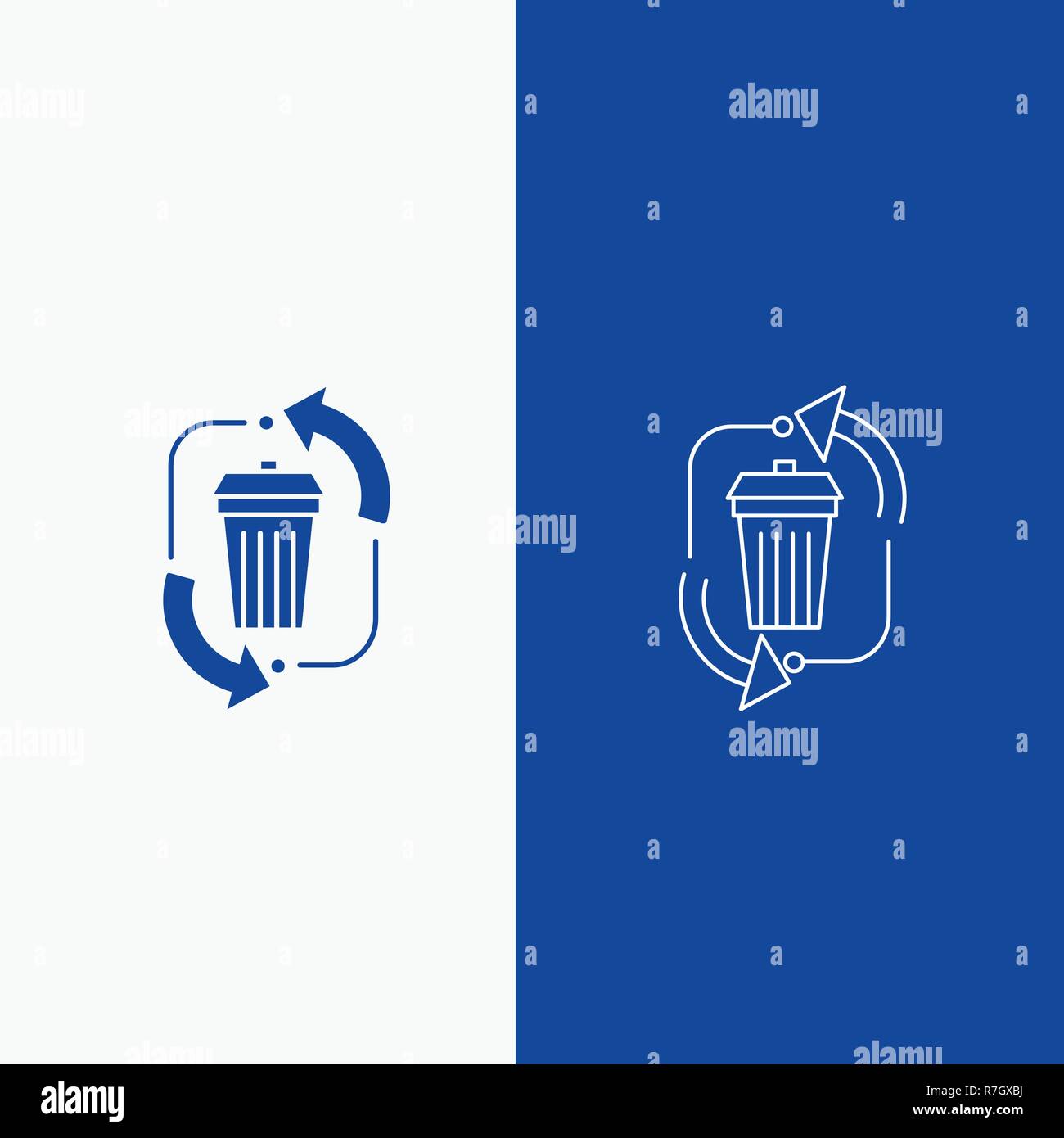 Vertical trash can Stock Vector Images - Alamy