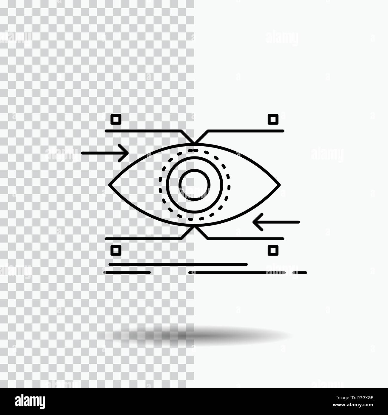 Focused on eyes Stock Vector Images - Alamy