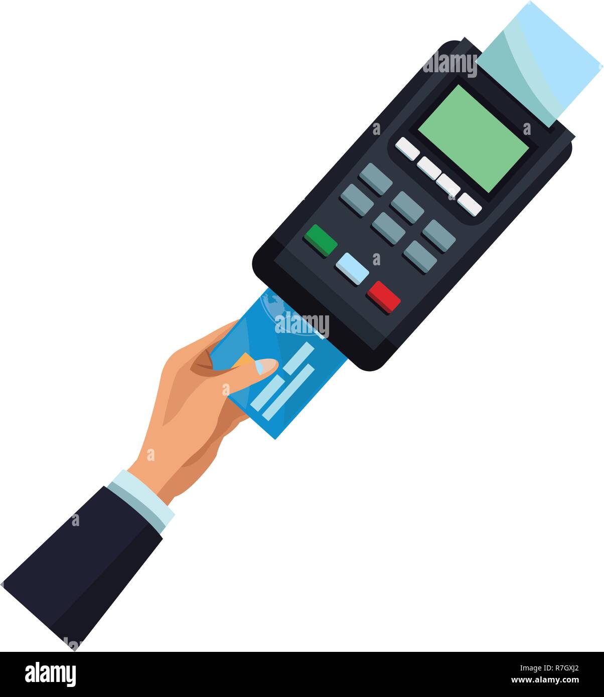 credit card payment with card reader Stock Vector Image & Art - Alamy