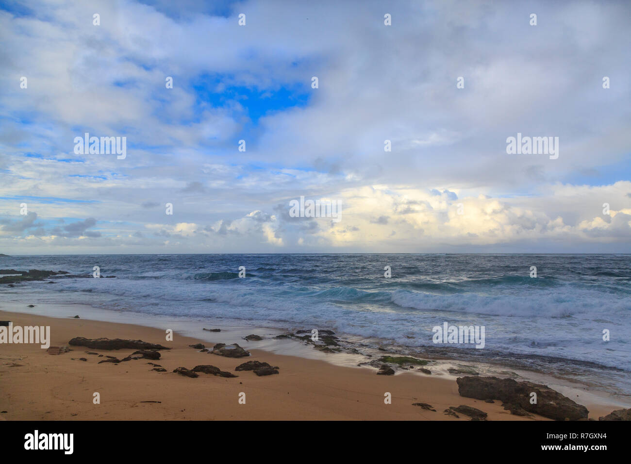 Condado beach before dusk in San Juan, Puerto Rico Stock Photo - Alamy