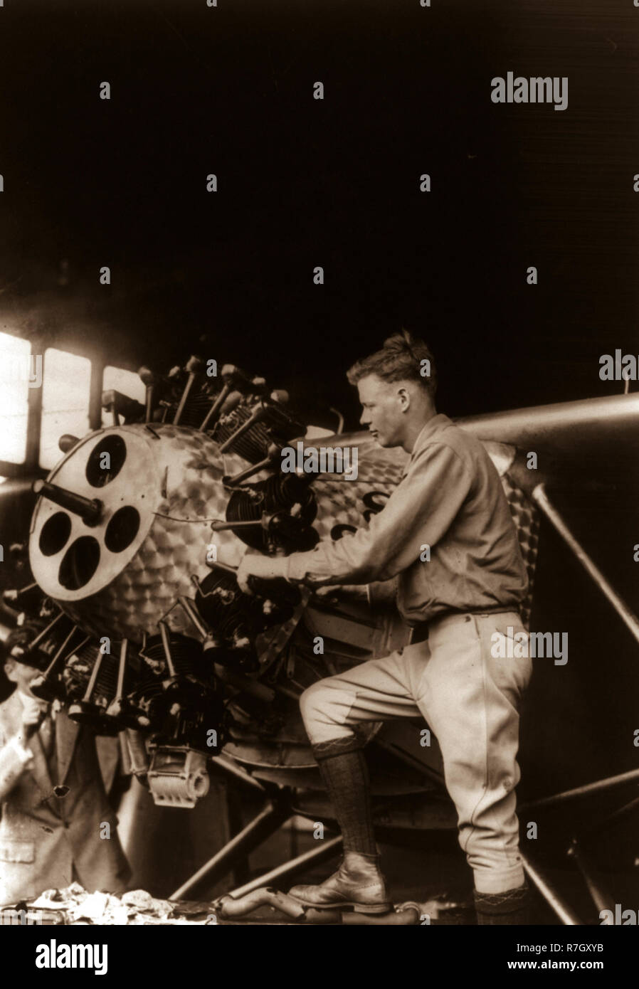 American aviator and hero Charles A. Lindbergh Stock Photo - Alamy