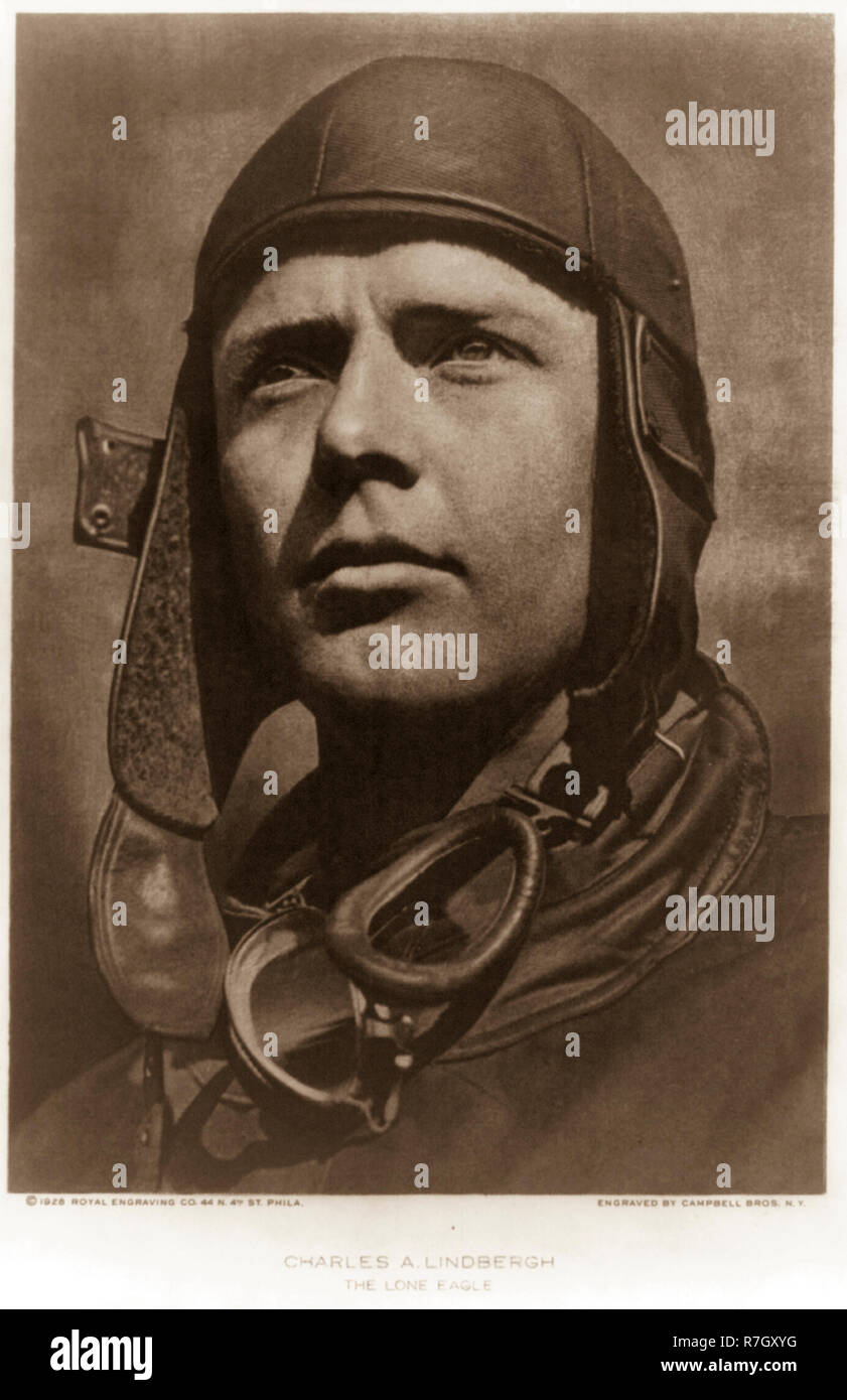 American aviator and hero Charles A. Lindbergh Stock Photo - Alamy