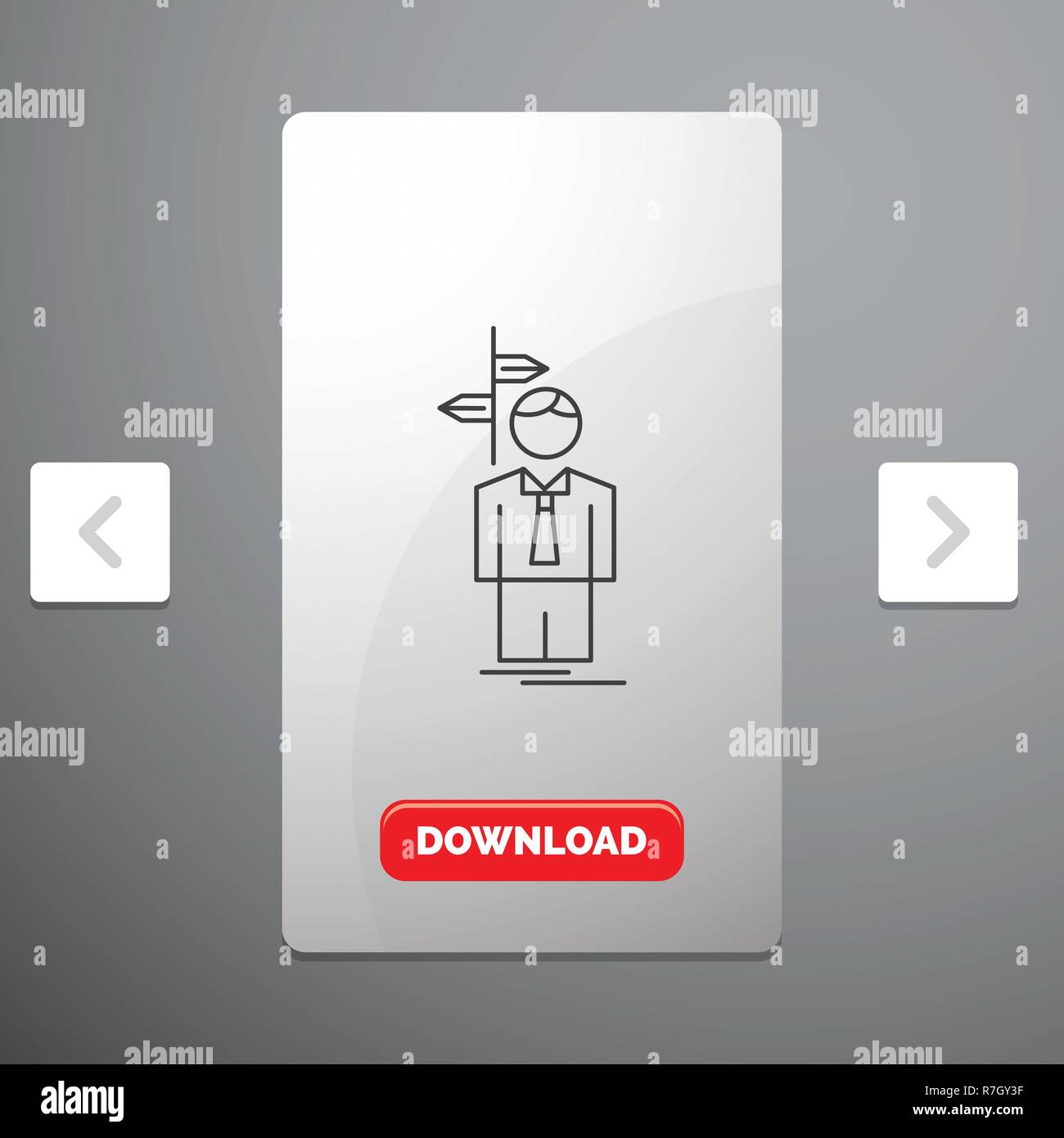 3d man choosing right path hi-res stock photography and images - Alamy