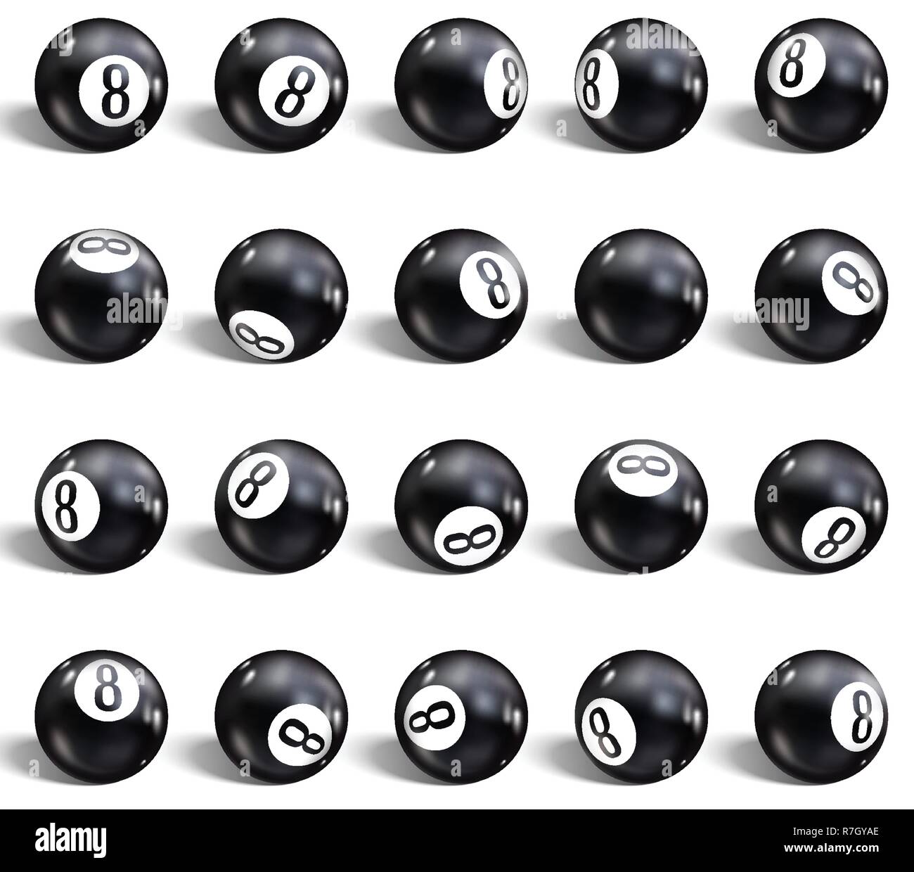 A game of billiards Stock Vector Images - Alamy