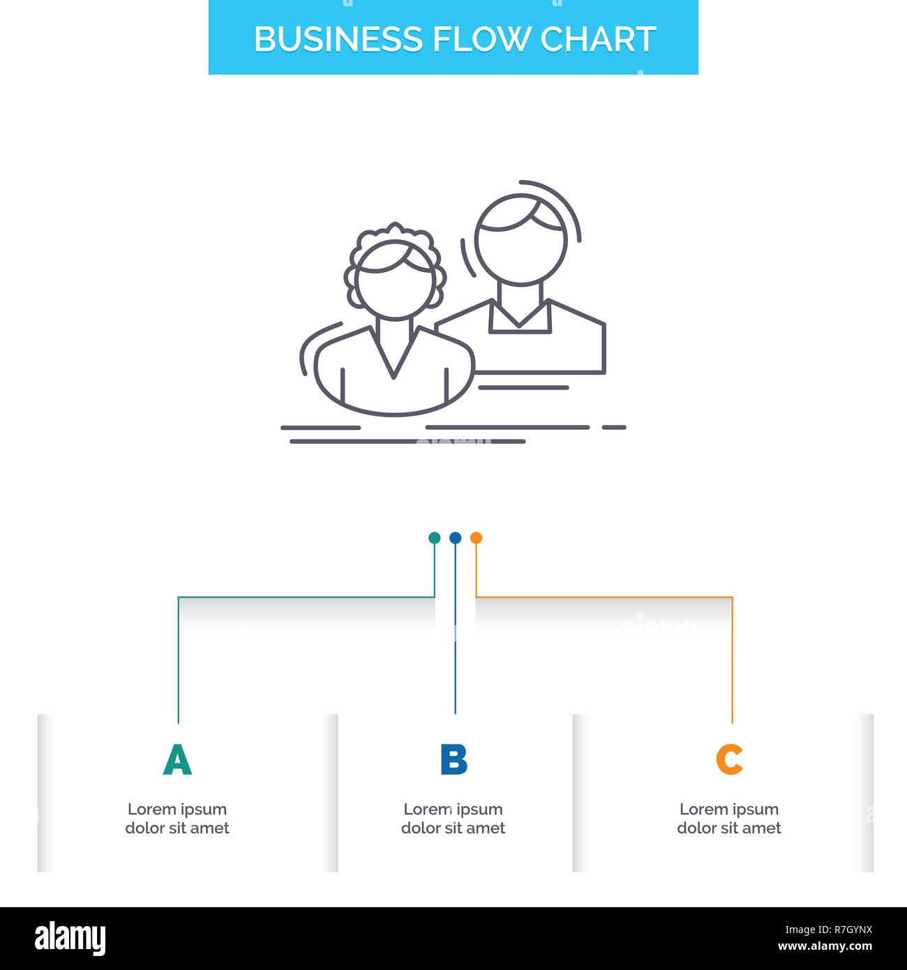 Cheerful two business people talking Stock Vector Images - Alamy