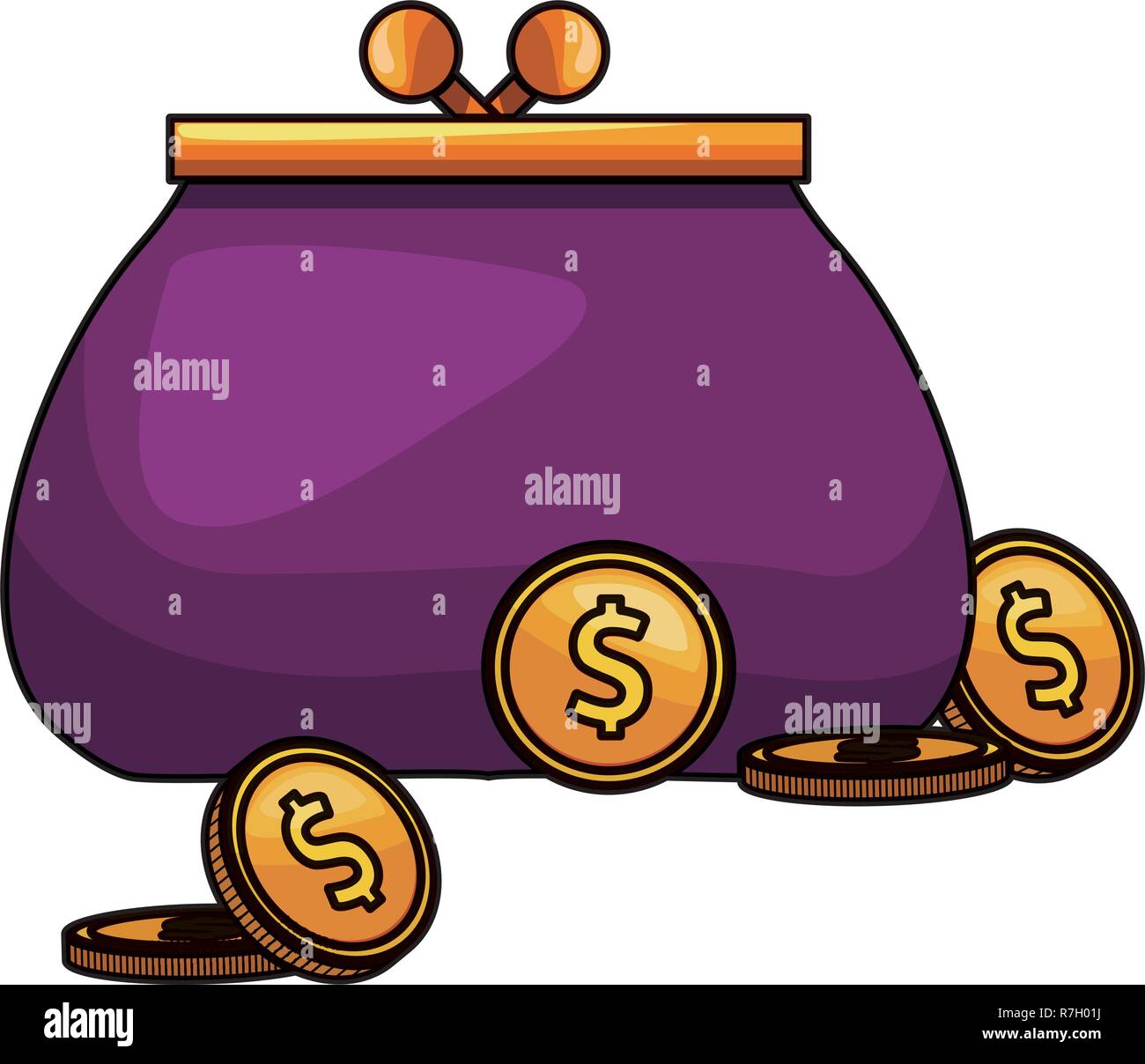 coin purse icon Stock Vector Image & Art - Alamy
