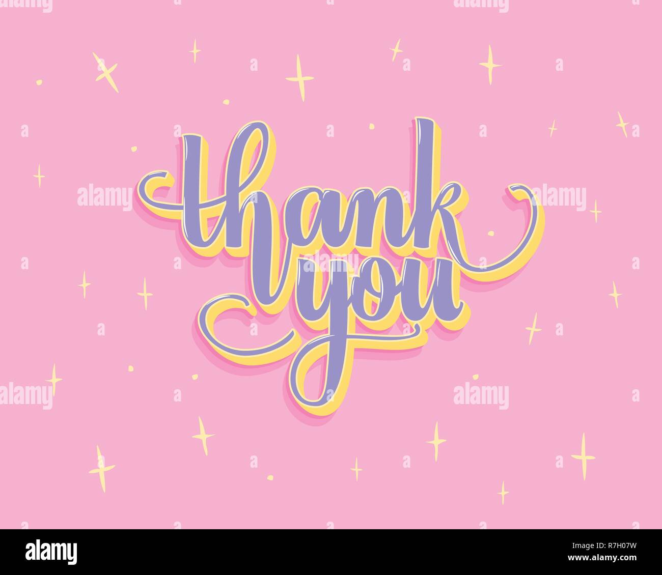 Be happy greating card hand lettering text, brush ink calligraphy ...