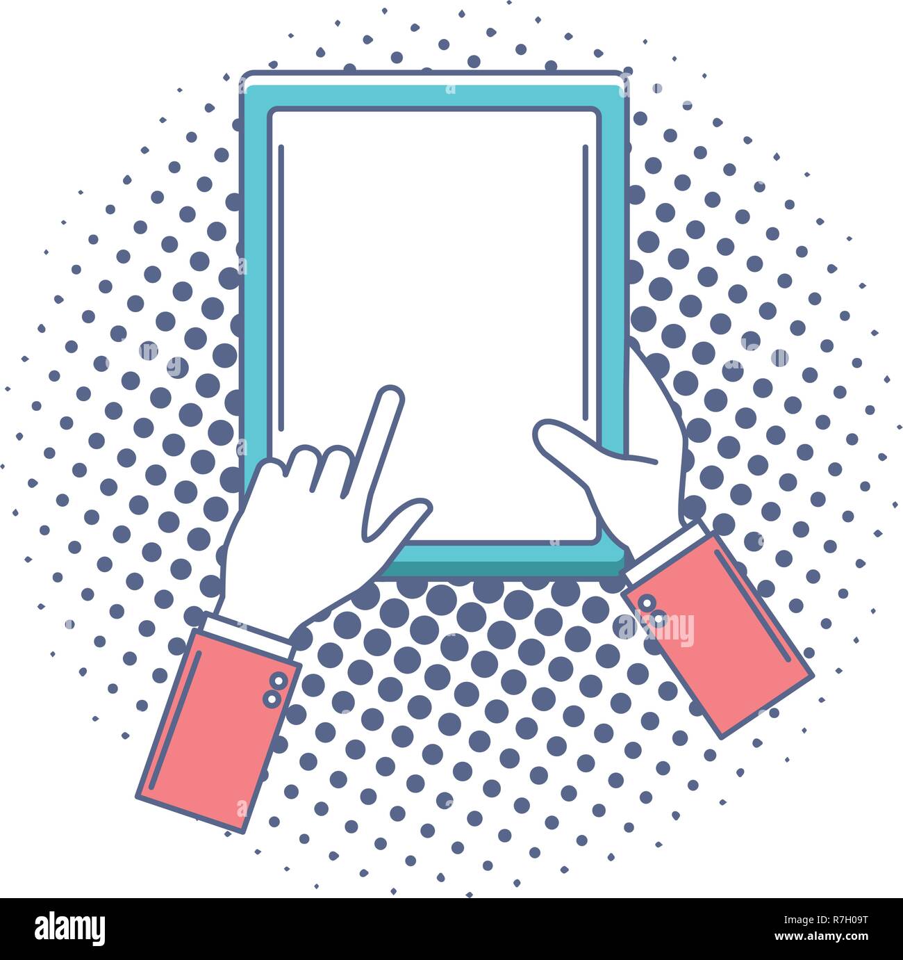 Tablet call center icon Stock Vector Images - Alamy