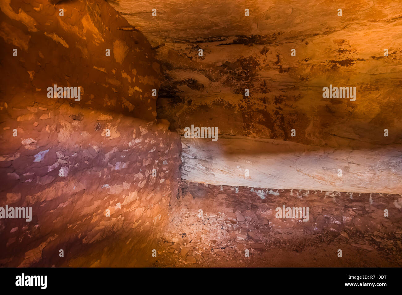 A room interior in Moon House Ruin on Cedar Mesa, once part of Bears ...