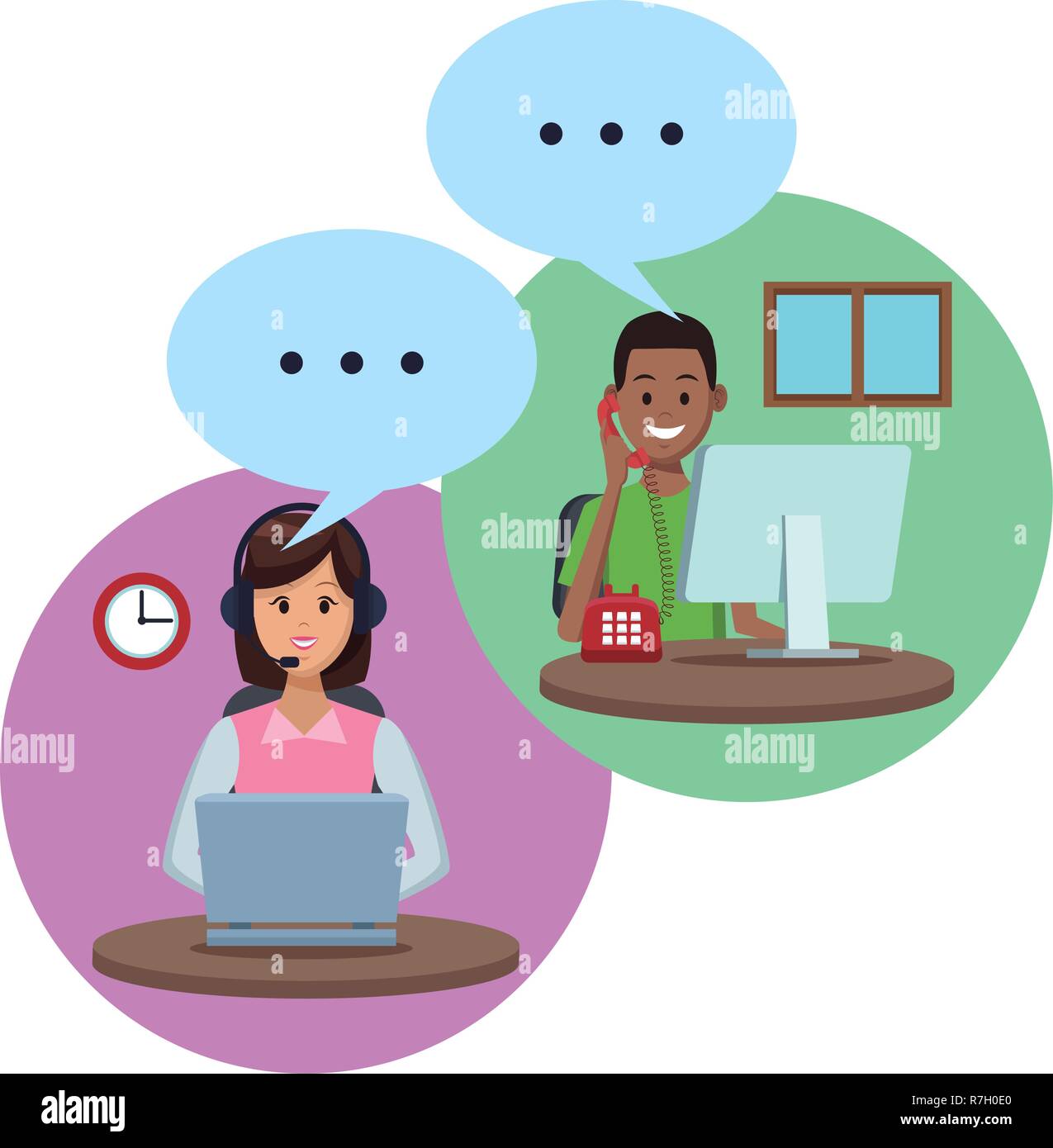 costumer support services Stock Vector Image & Art - Alamy