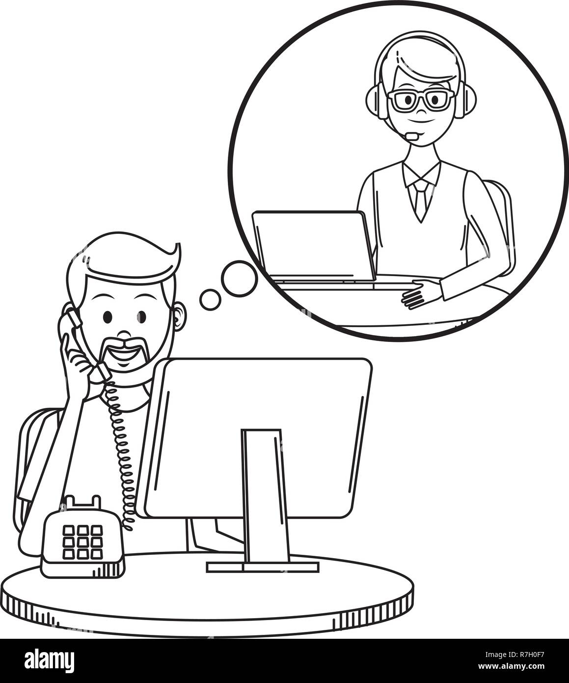 costumer support services Stock Vector Image & Art - Alamy