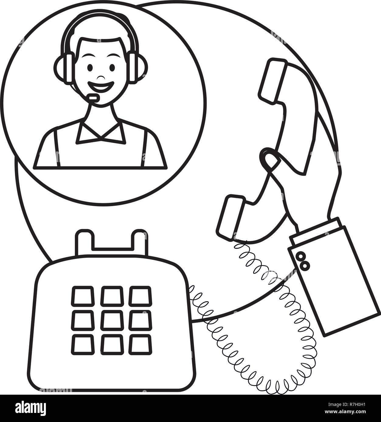 telephone assistance icon Stock Vector Image & Art - Alamy