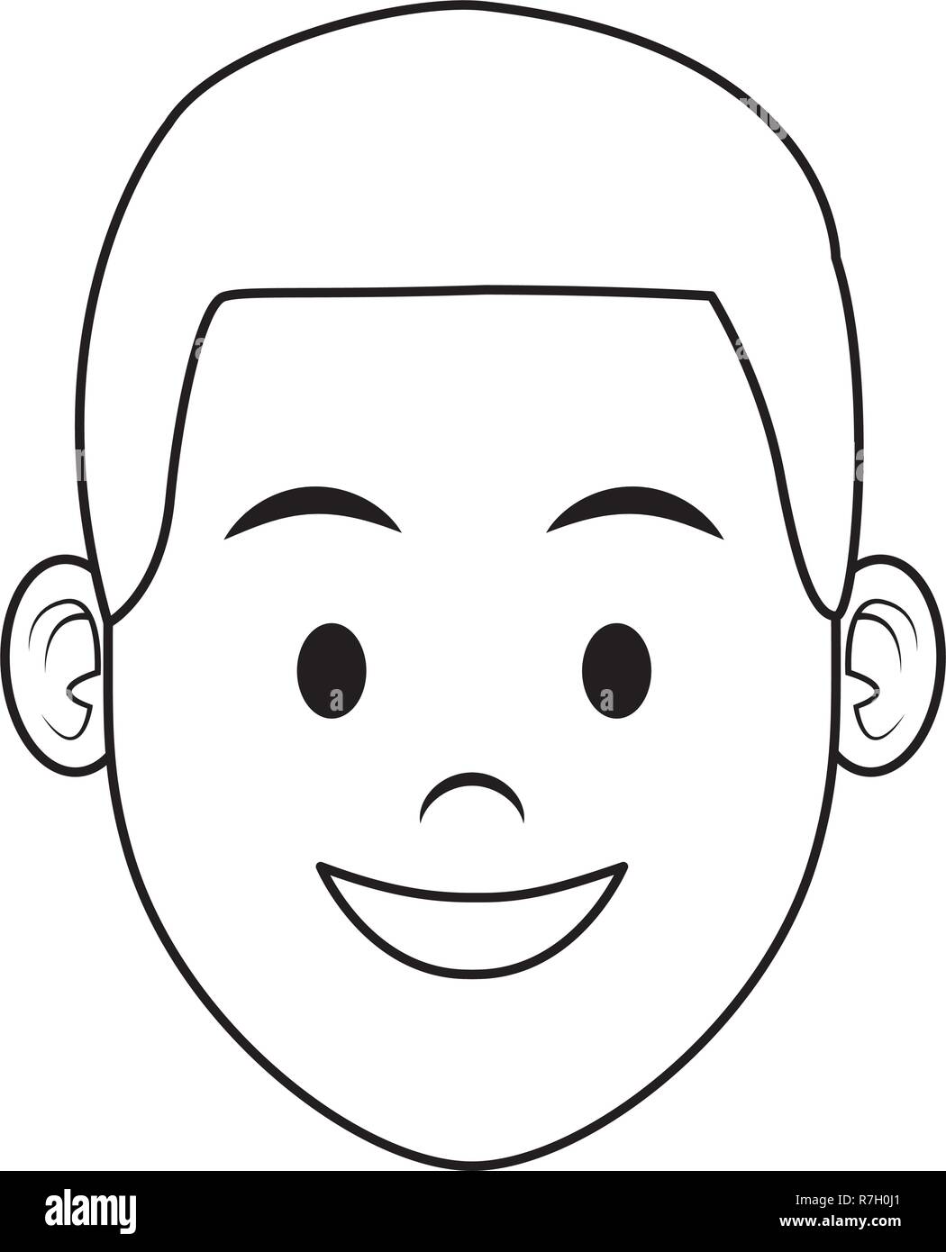 Customer service agent avatar vector Black and White Stock Photos ...