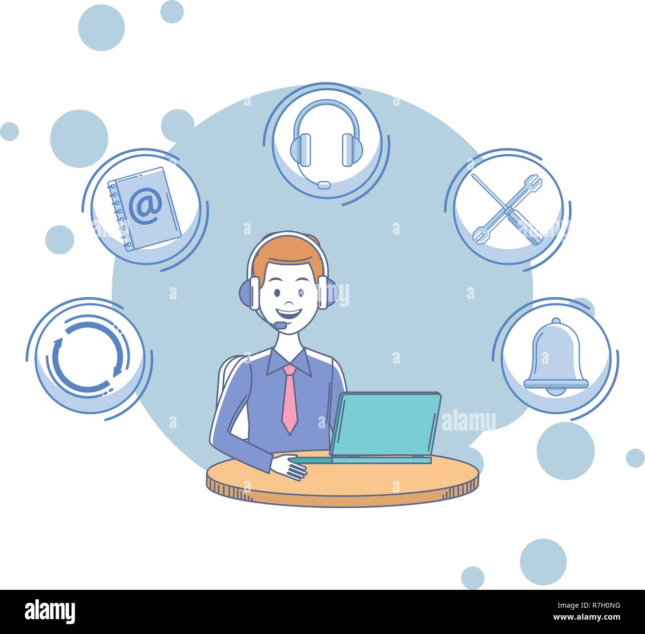 costumer services assistant Stock Vector Image & Art - Alamy