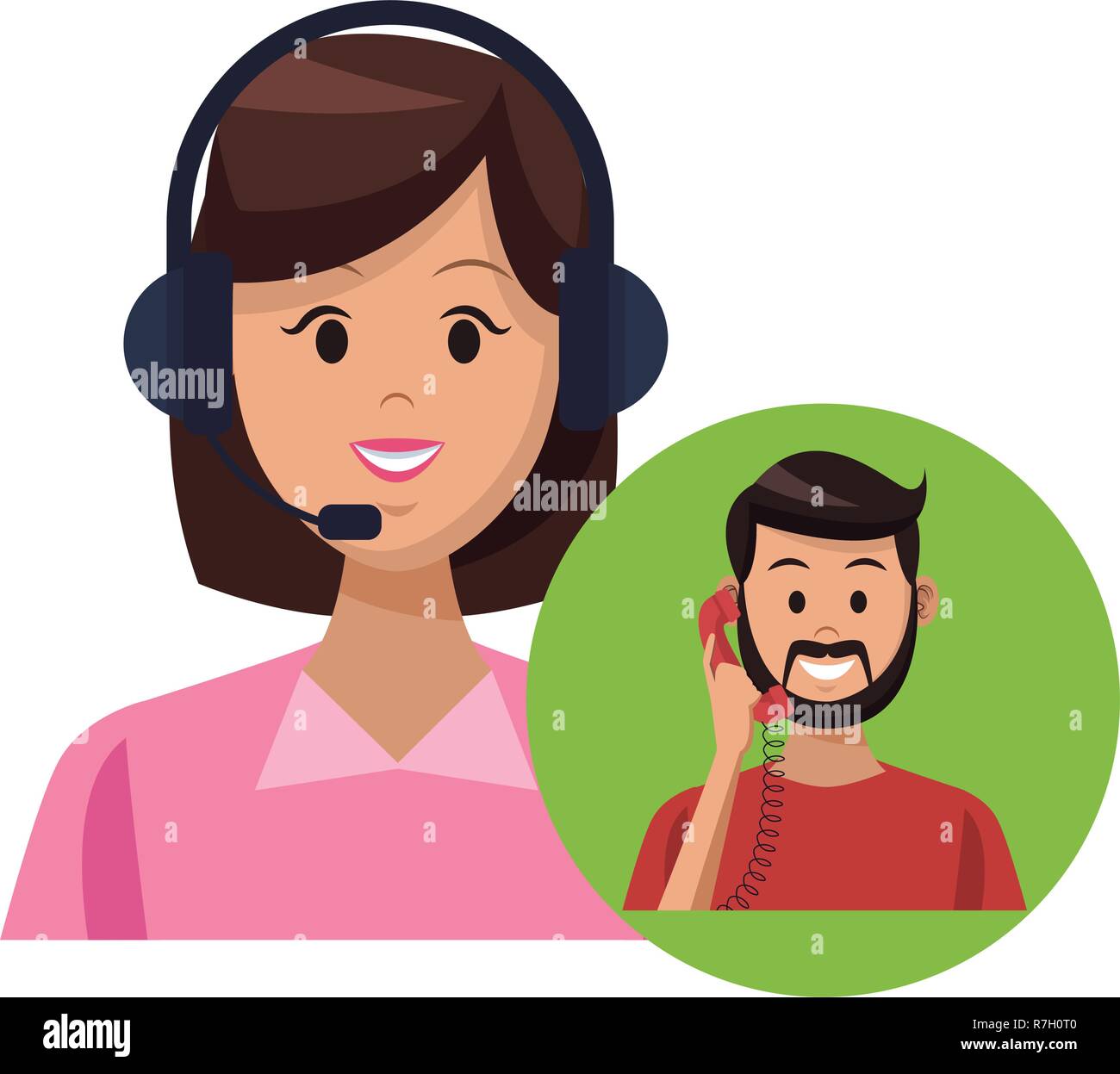 assistance costumer service Stock Vector Image & Art - Alamy