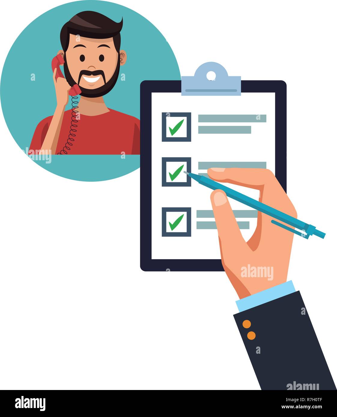 checklist table assistance Stock Vector Image & Art - Alamy