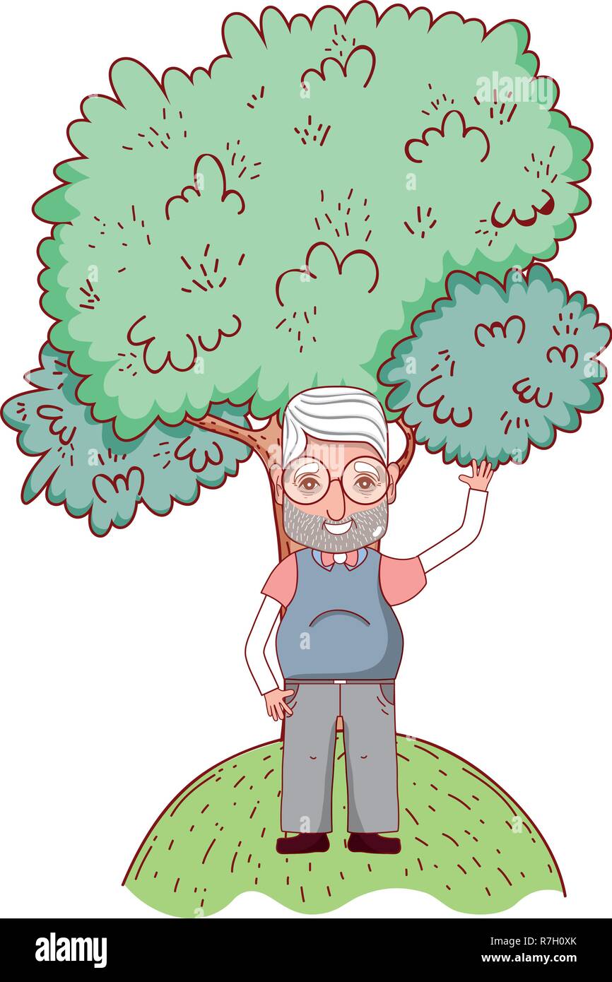 cute grandfather cartoon Stock Vector Image & Art - Alamy