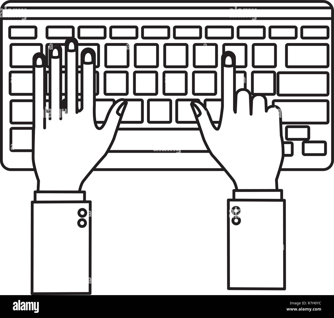 Call center keyboard online Stock Vector Images - Alamy