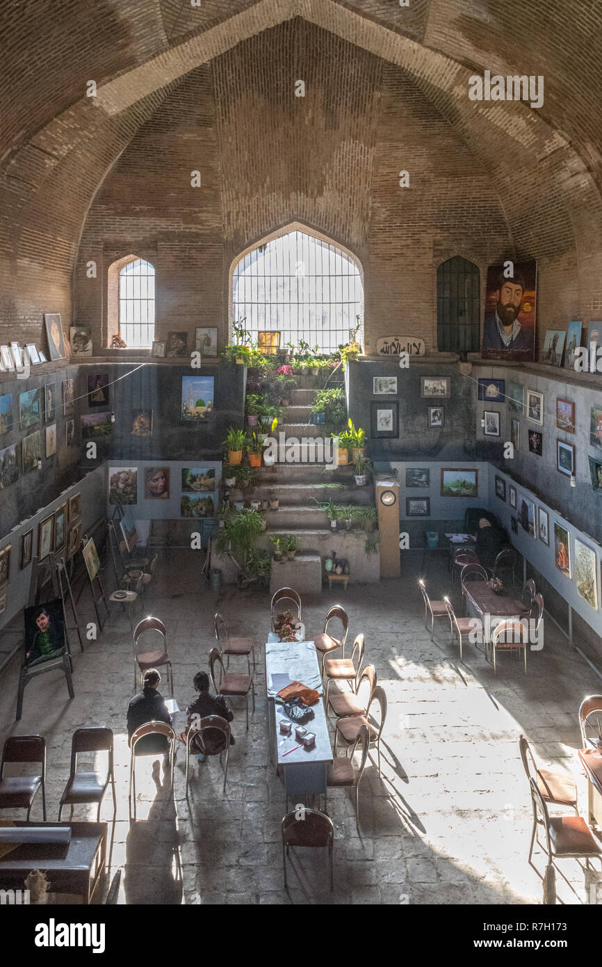 Students Inside Nigar Khana Behzad Art Gallery in Malik Pool (Cistern ...