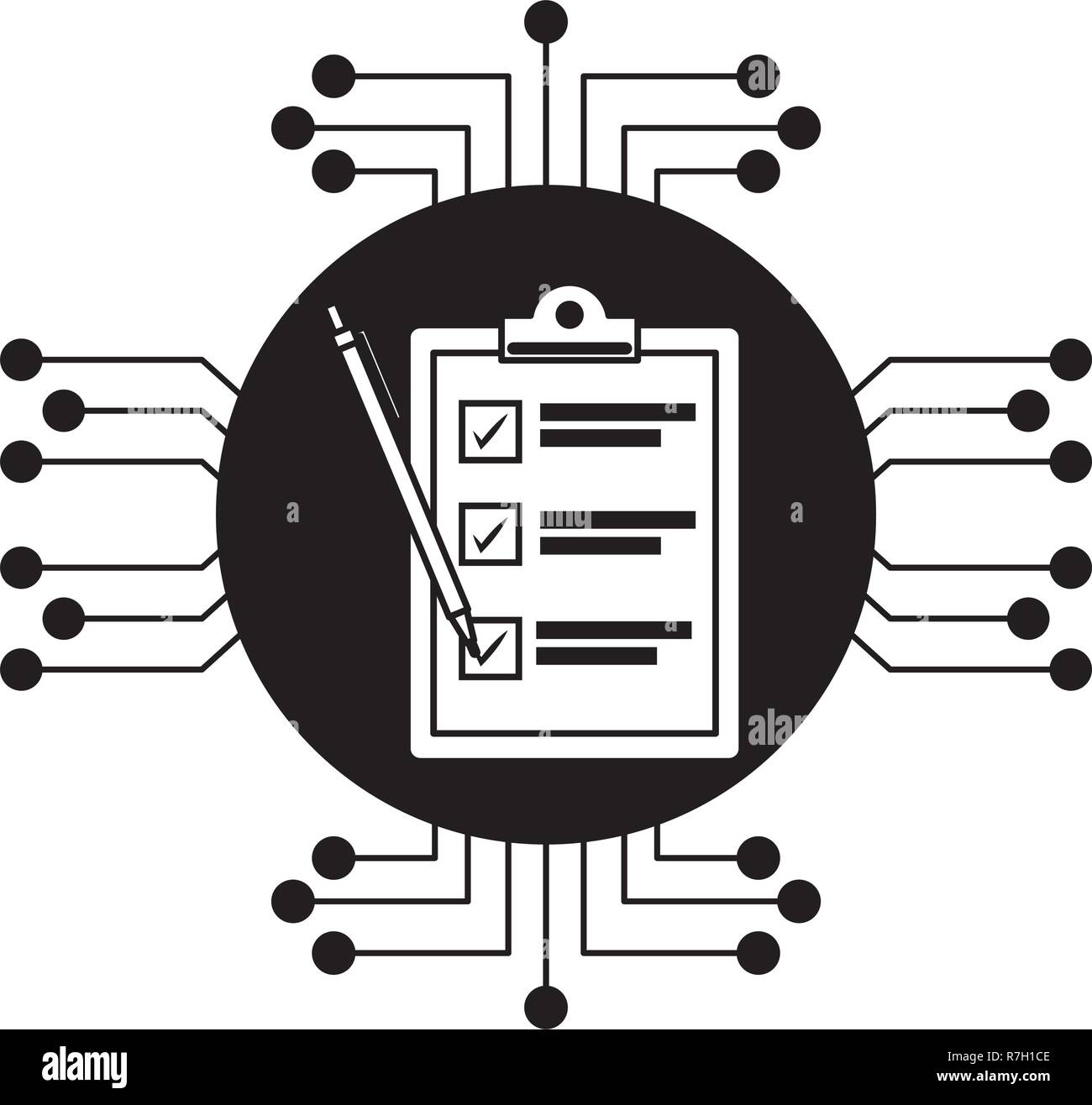 checklist table icon Stock Vector Image & Art - Alamy