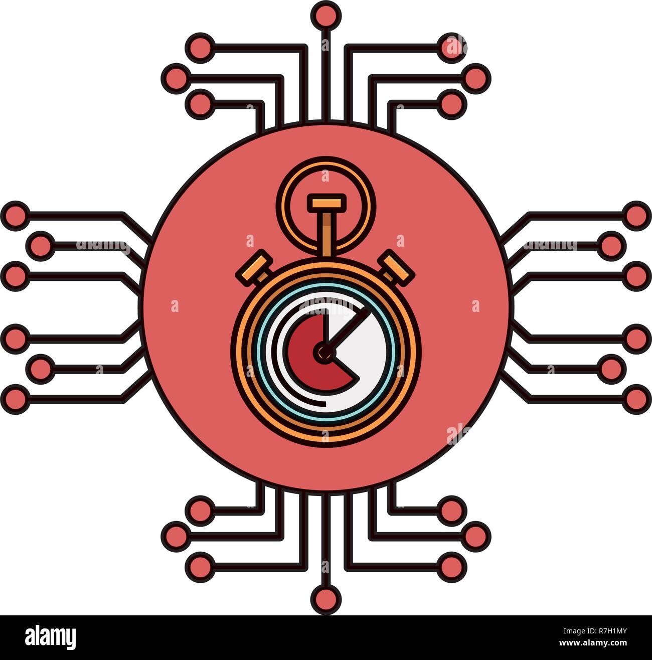 Electronic stopwatch Stock Vector Images - Alamy